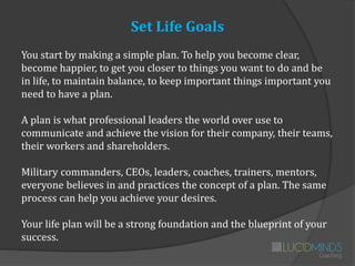 7 Steps to Setting Life Goals that Really Matter | PPT