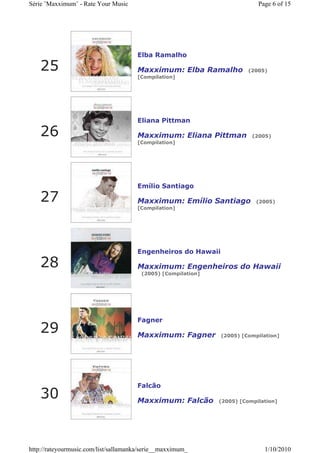 Série maxximum | PDF