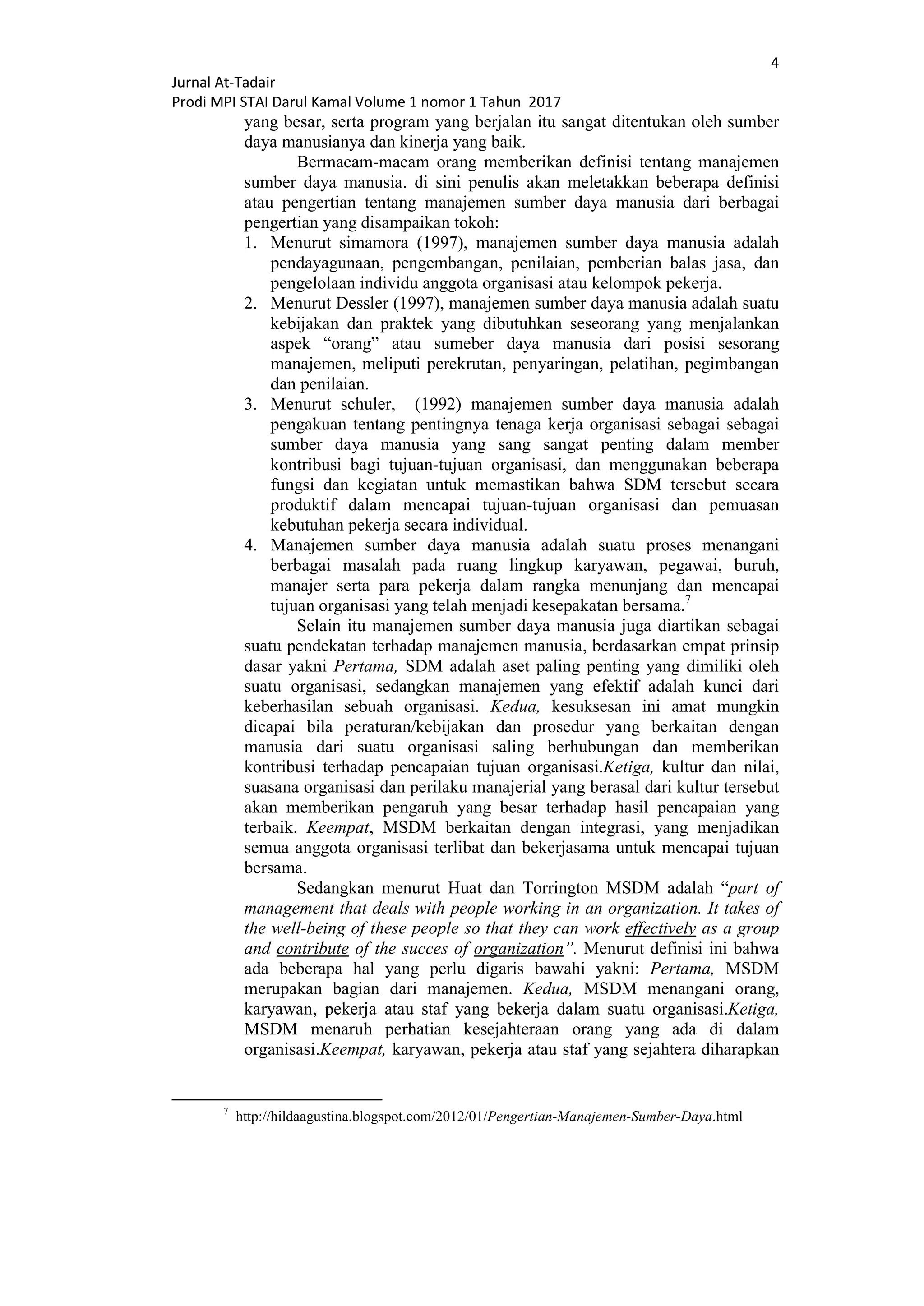 hadits hadits tentang manajemen sumber daya manusia (sdm) | PDF