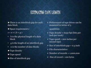 secondary storage devices | PPTX