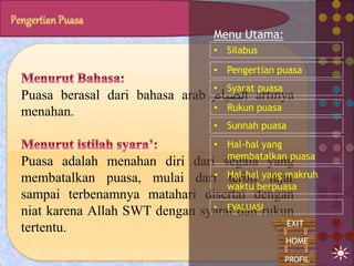 PPT tentang PUASA | PPTX