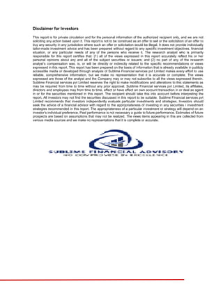 Sri kalahasti pipes multibagger report, Sublime financial Advisory ...