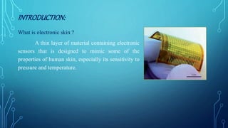 Flexible electronic skin | PPT