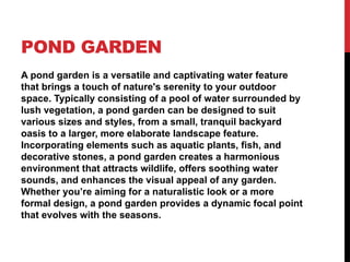 Designing of water garden Landscaping... | PPT