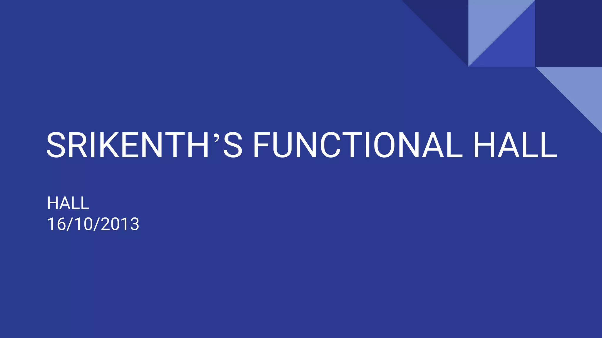 Srikenth's Functional Hall | PPTX | Civil Engineering Industry | Industries