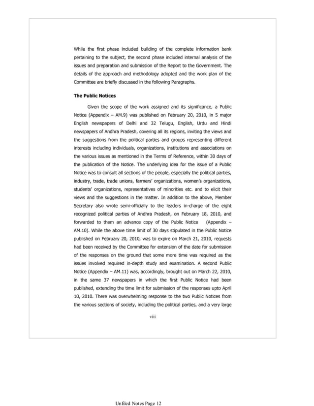 Srikrishna committe report | PDF