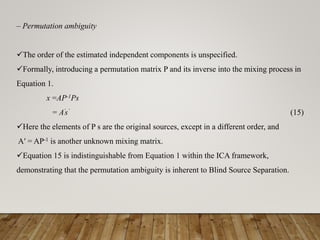 Srilakshmi alla blindsourceseperation | PPT