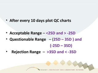 Countries’ presentation on internal quality control: Sri Lanka | PPT