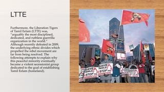 Sri lanka: Ethnic Conflict and Democracy. | PPTX