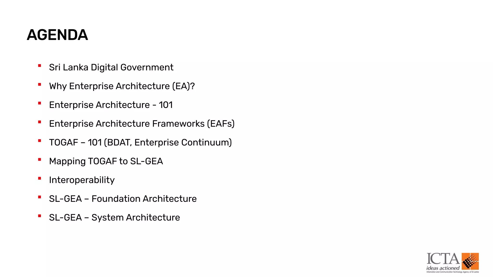 Sri Lanka Government Enterprise Architecture | PDF