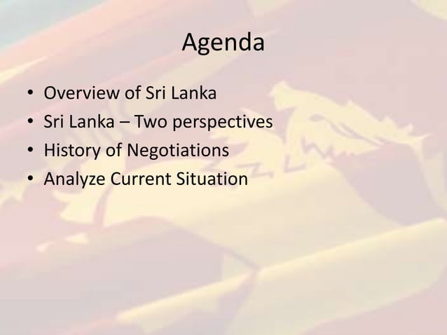 Negociation Techniques: Sri Lankan Government vs LTTE Analysis (MBA ...