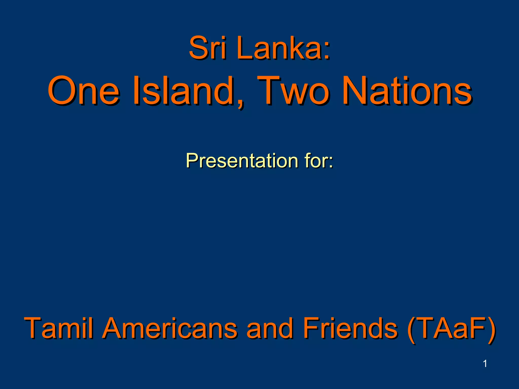 Sri Lankan Tamils | PPS