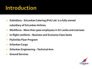Srilankan Airline Industry - Analysing Challenges and Critical Success ...