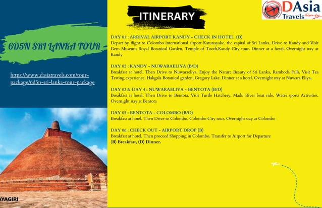 Sri Lanka Tour Packages - D Asia Travels | PPT