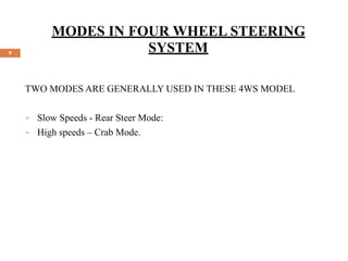 Four Wheel Steering system | PDF