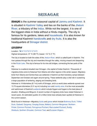 Srinagar | PDF