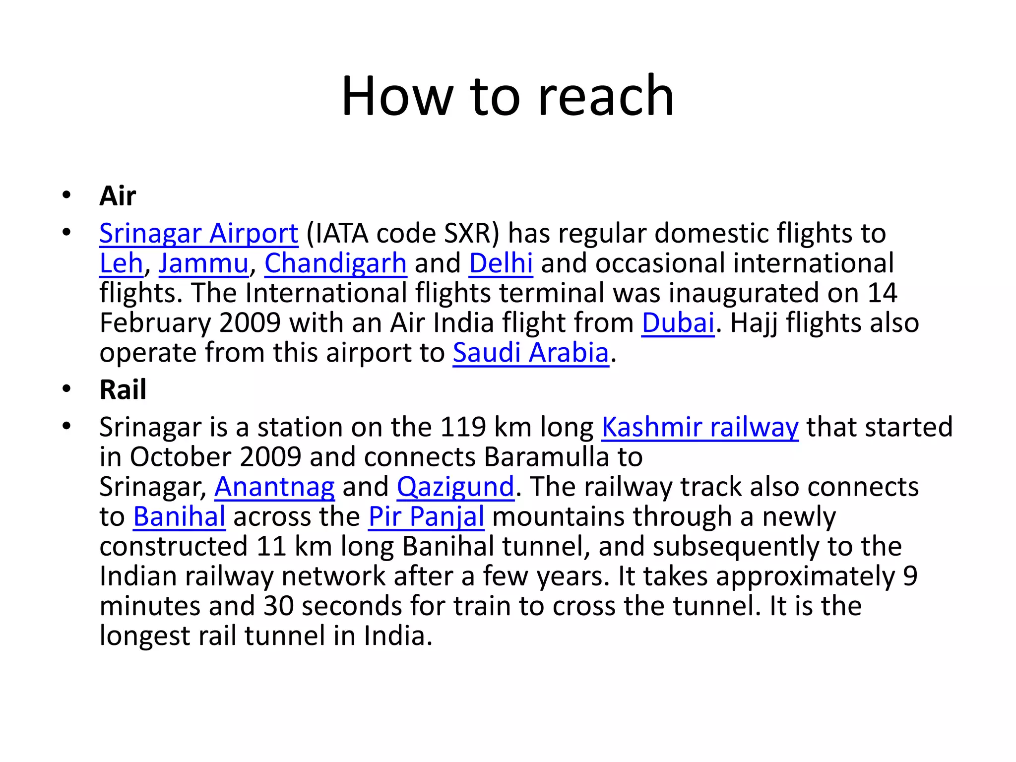 Srinagar ppt | PPTX