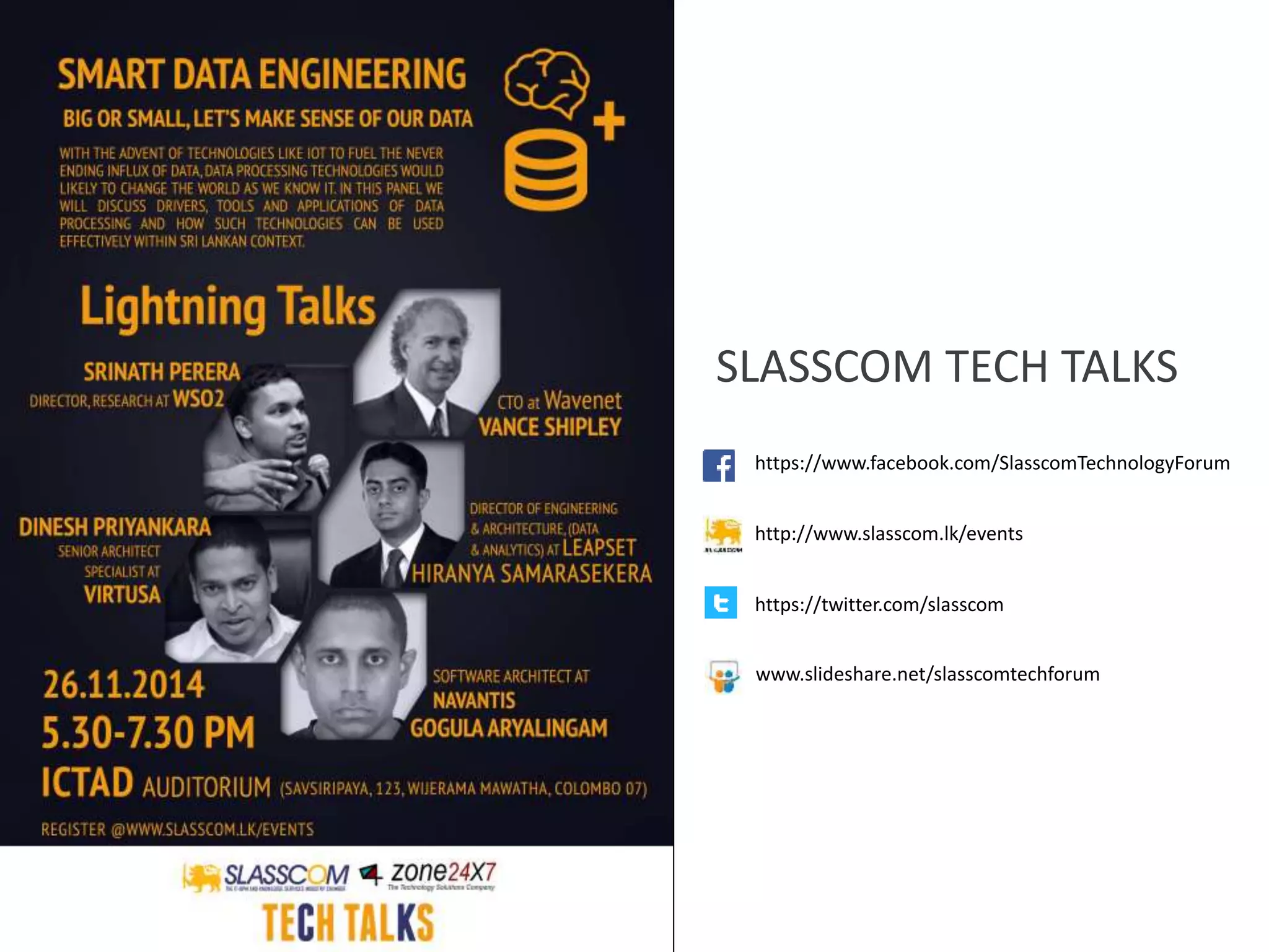 Introduction to Data Processing (by Srinath Perera) | PPT