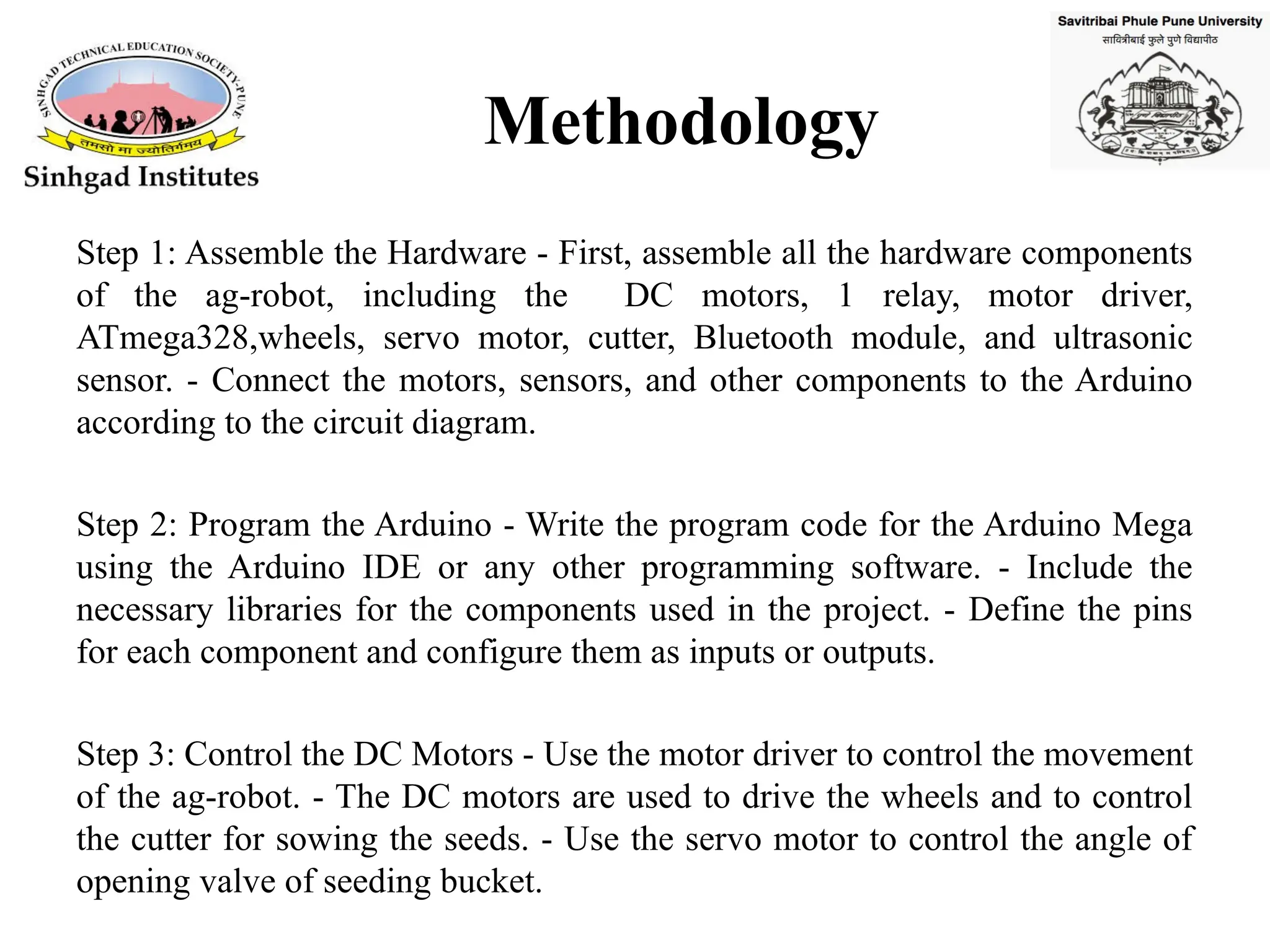 seeding robot using Arduino for agriculture- BE.ppt