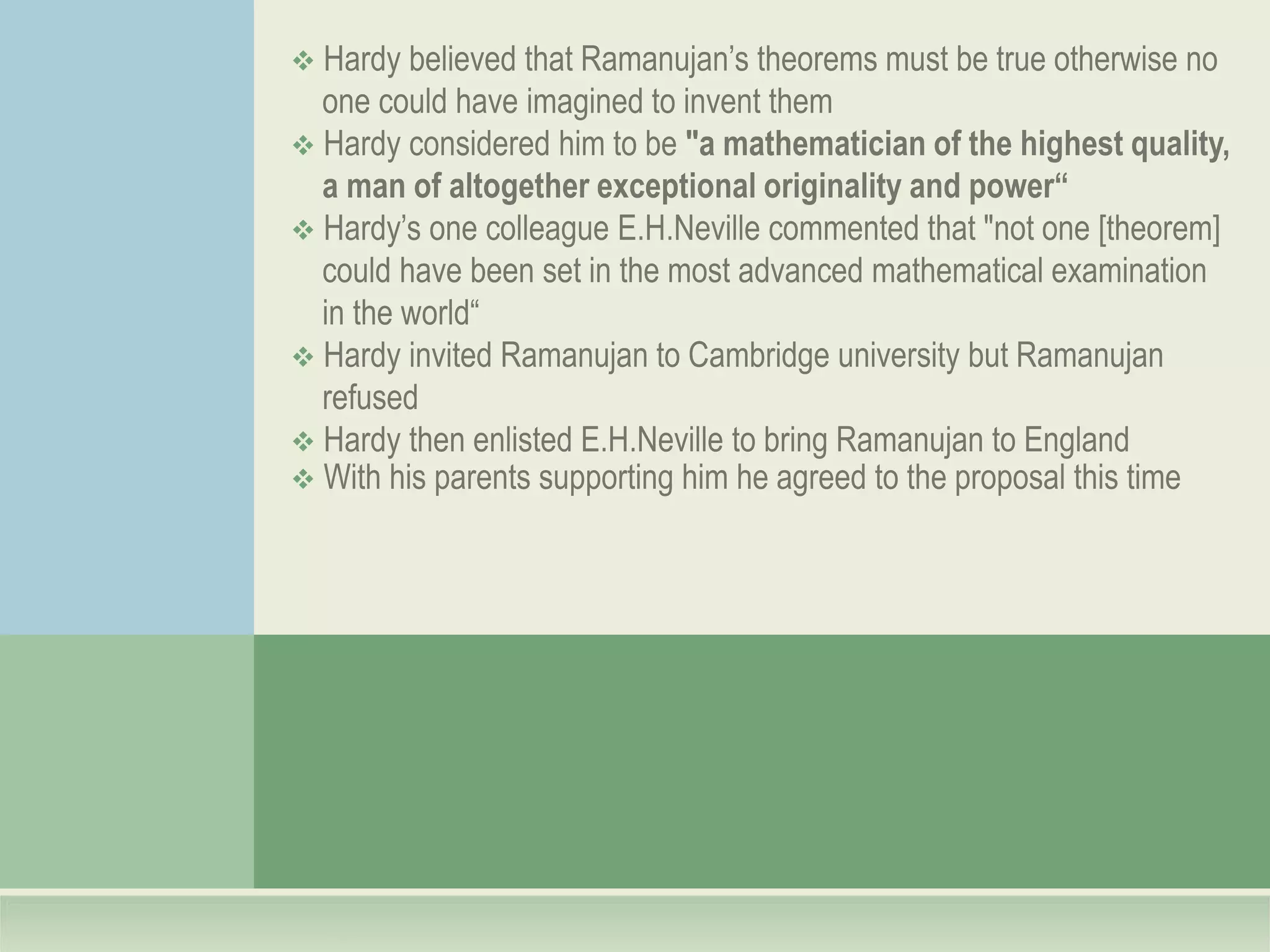 PPT ON Srinivasa ramanujan | PPTX