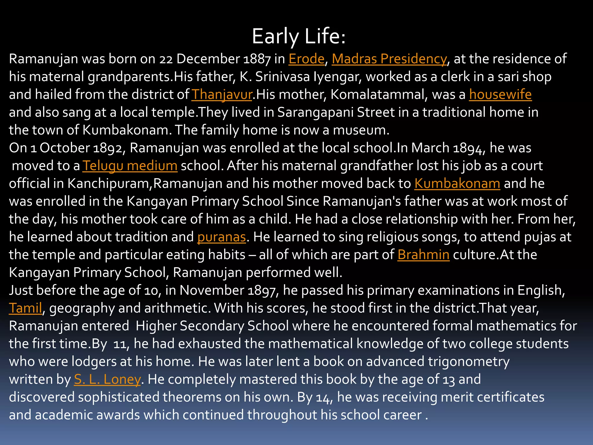Srinivasa ramanujan.ppt