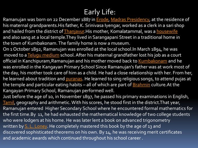 Srinivasa ramanujan.ppt