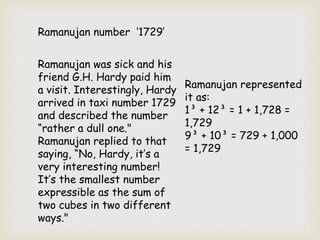 Srinivasa Ramanujan (1).pptx | Physics | Science