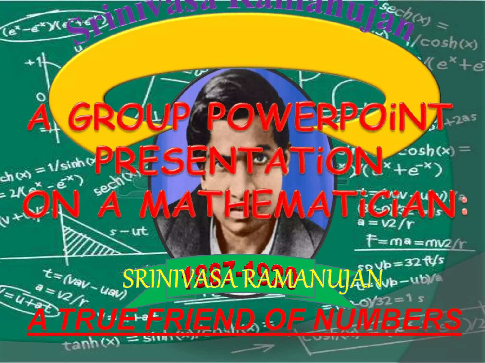 Srinivasa ramanujan works | PPTX