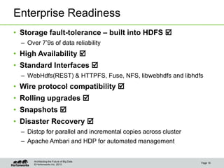 HDFS - What's New and Future | PPT