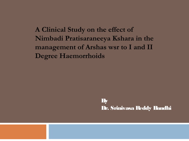 Srinivas hypo thesis ppt | PPT