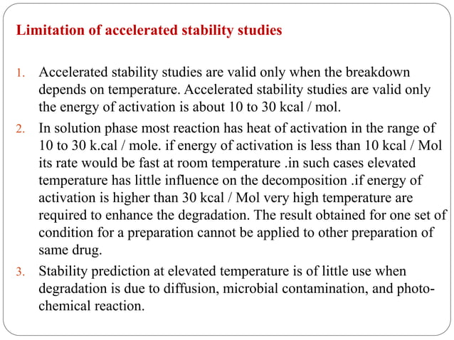 Accelerated stability studies | PPTX