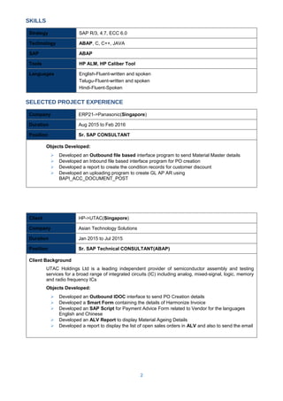 Srinivas vatte abap | DOC