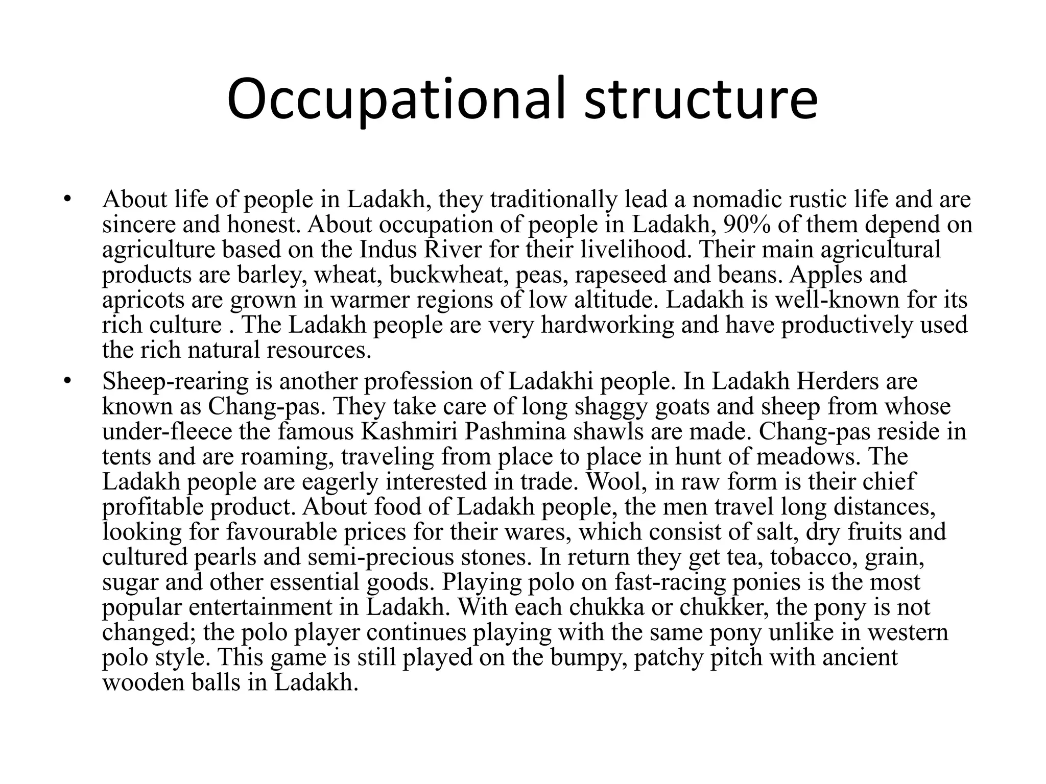 LADAKH : TOURISM,CULTURE,LANGUAGE, CUSTOMS AND TRADITIONS | PPTX