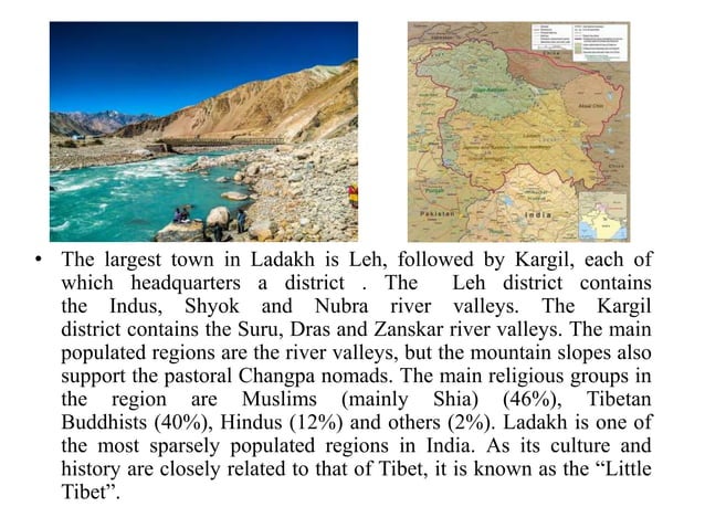 LADAKH : TOURISM,CULTURE,LANGUAGE, CUSTOMS AND TRADITIONS | PPTX