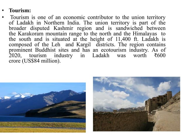 LADAKH : TOURISM,CULTURE,LANGUAGE, CUSTOMS AND TRADITIONS | PPTX