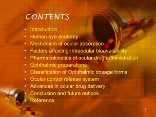 ocular drug delivery | PPT