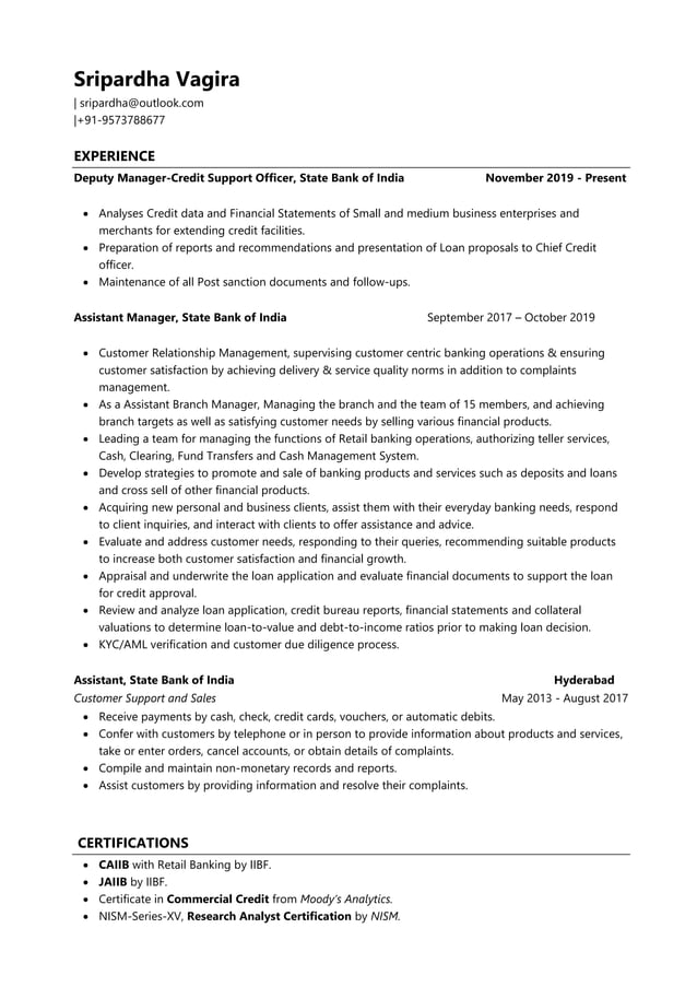 CREDIT SUPPORT OFFICER | PDF | Credit Cards | Personal Debt