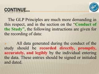 GLP - Good Laboratory Practices | PPTX