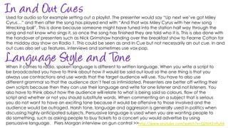 Sriptwriting For Radio | PPT