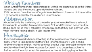 Sriptwriting For Radio | PPT