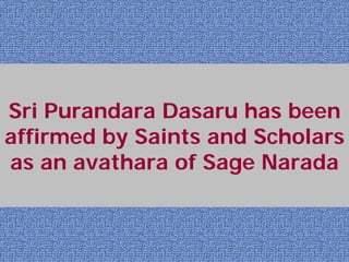 Sri purandara dasa | PDF