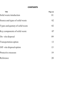 solid waste manegment of eng | PDF