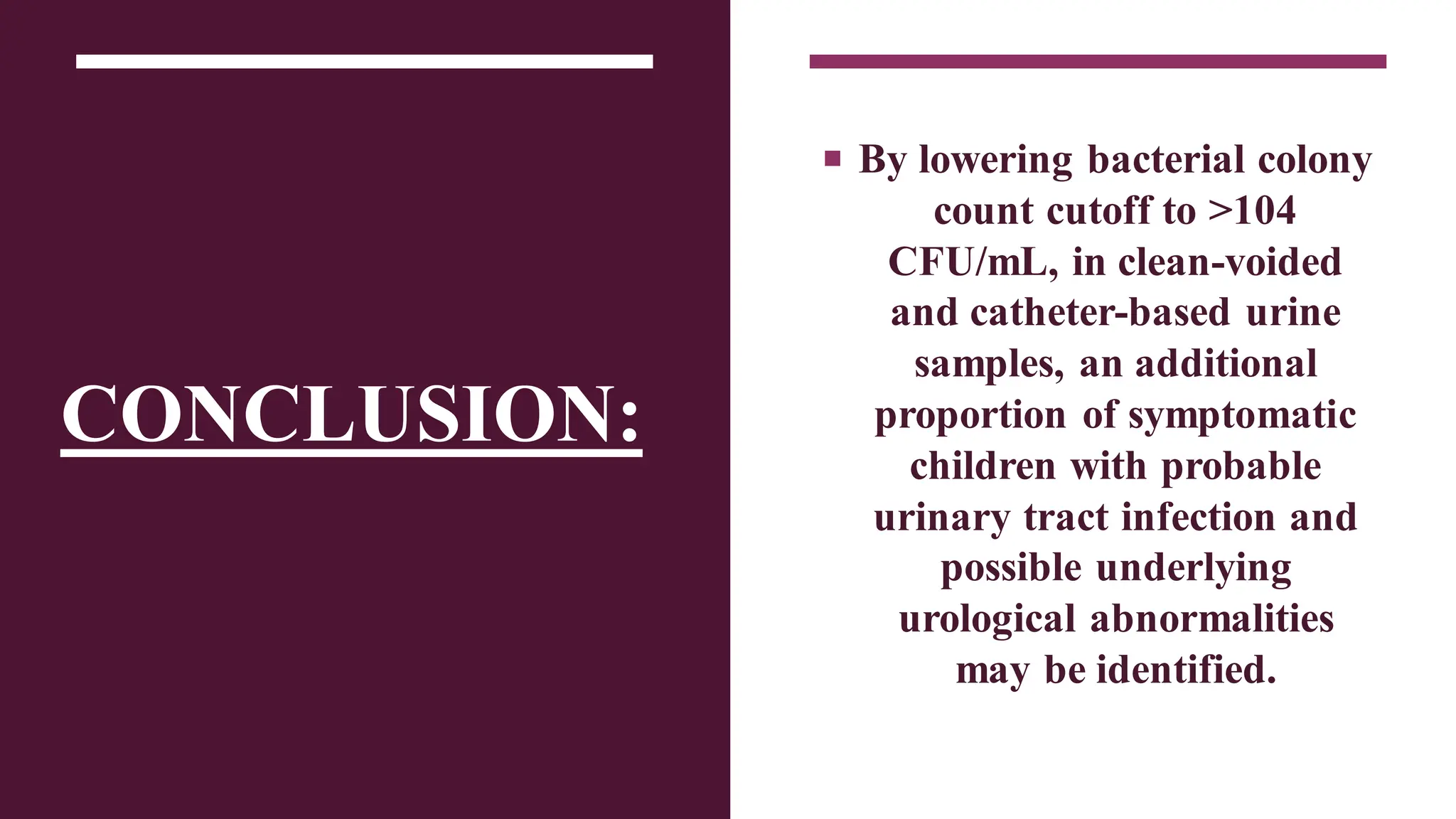 IDENTIFICATION OF PROBABLE URINARY TRACT INFECTIONINCHILDRENUSING LOW ...