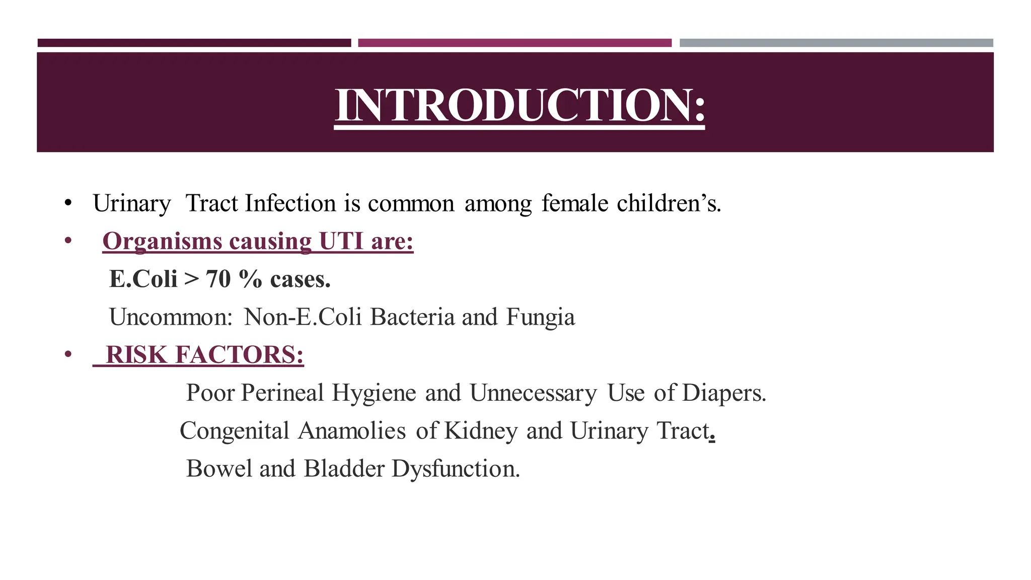 IDENTIFICATION OF PROBABLE URINARY TRACT INFECTIONINCHILDRENUSING LOW ...
