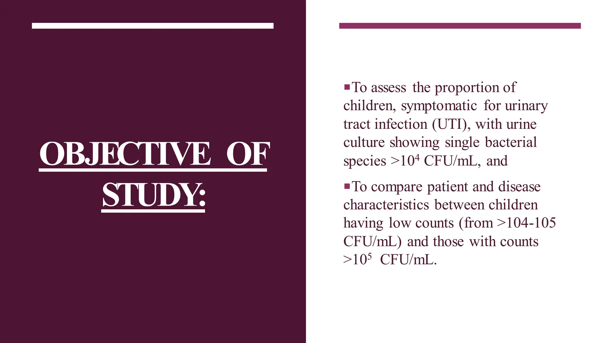 IDENTIFICATION OF PROBABLE URINARY TRACT INFECTIONINCHILDRENUSING LOW ...