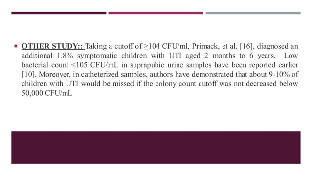 IDENTIFICATION OF PROBABLE URINARY TRACT INFECTIONINCHILDRENUSING LOW ...