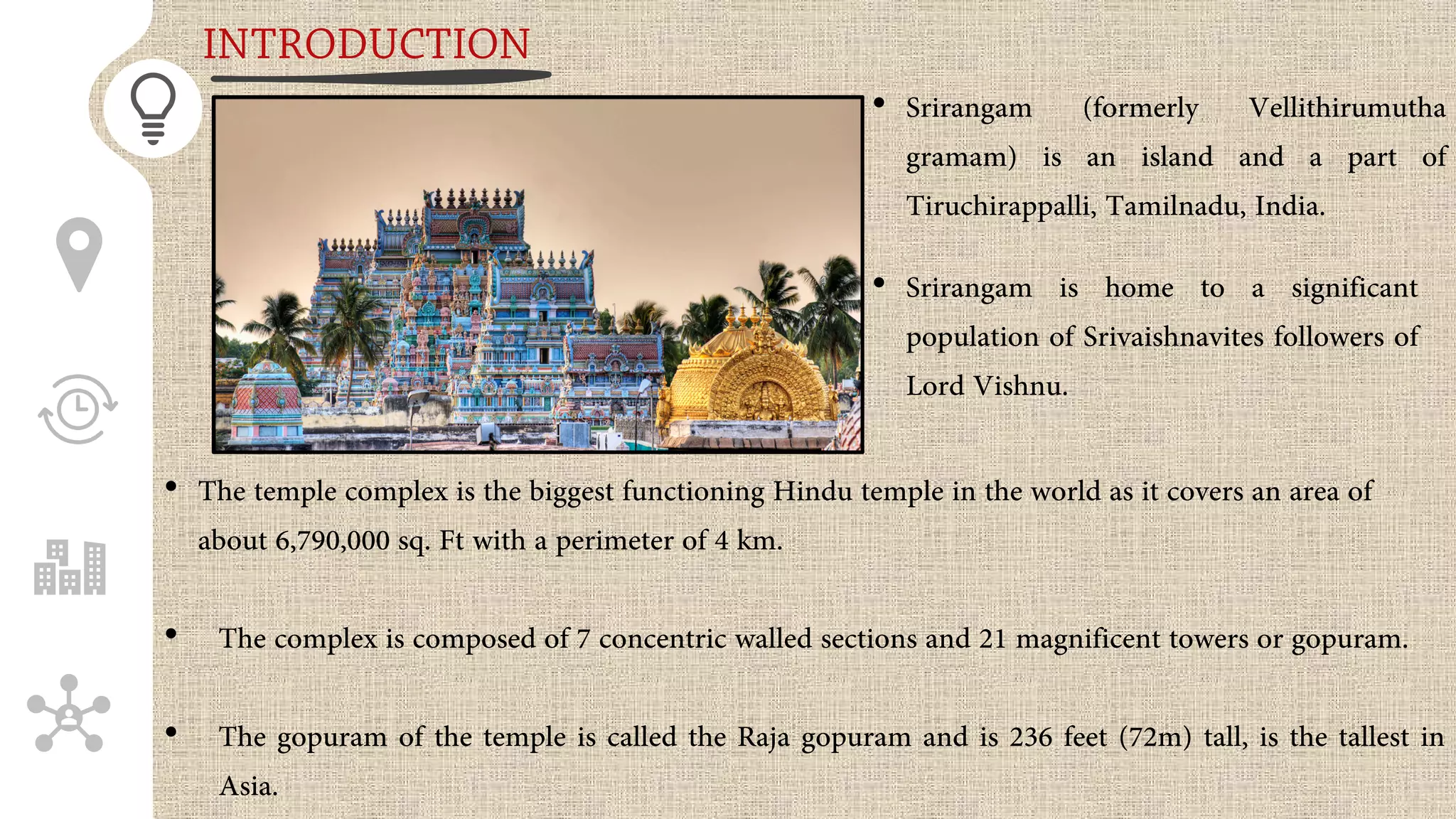 Sri Rangam |World's Largest Functioning Temple |Dravidian Architectural ...