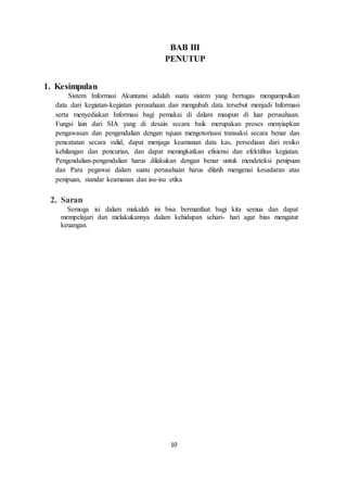 Sri & ridwan makalah sia kel. 6 | PDF