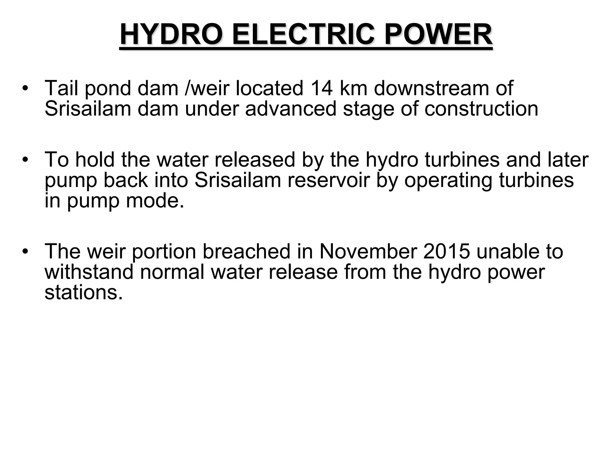 Srisailam project final | PPT