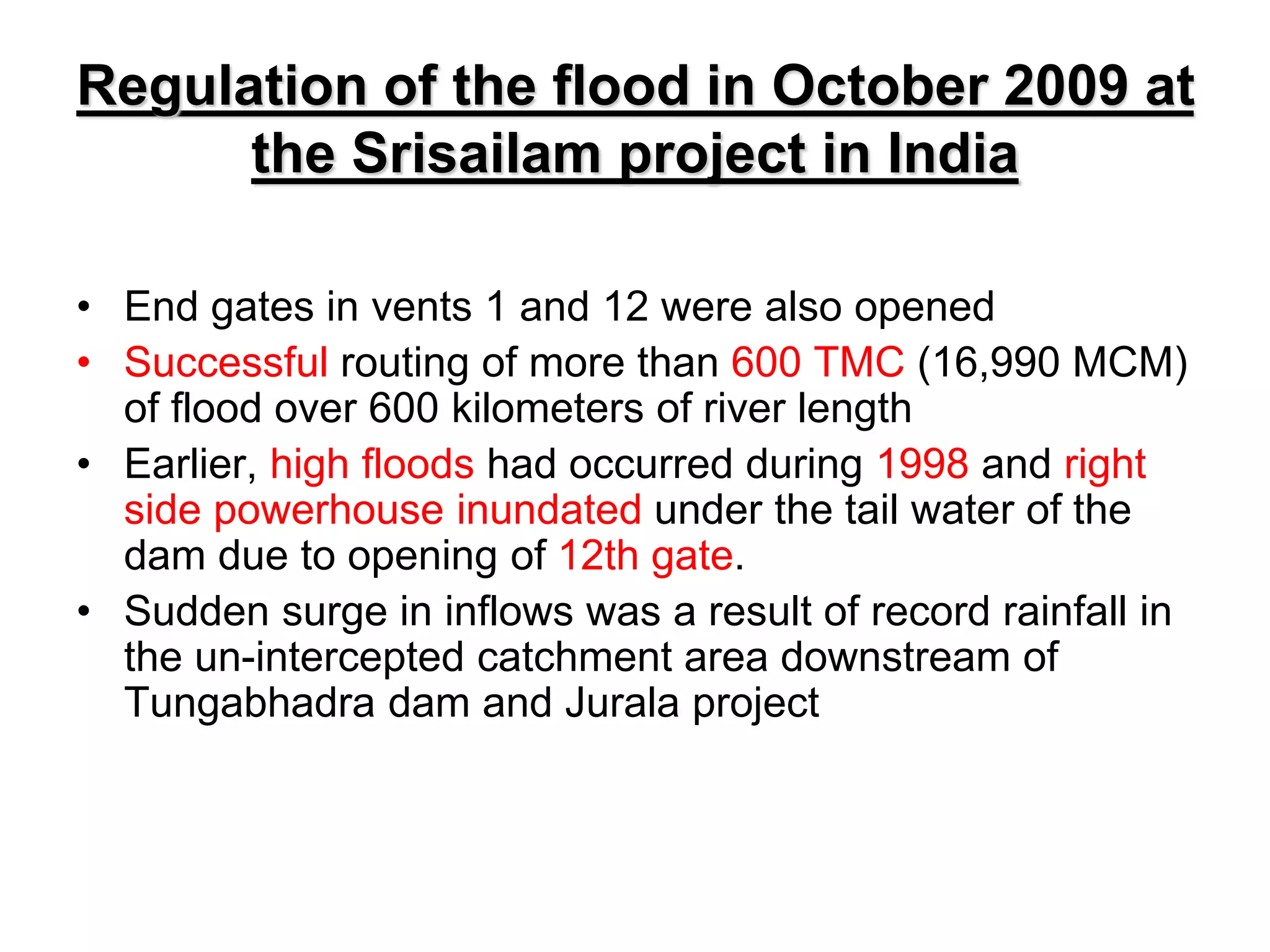 Srisailam project final | PPT